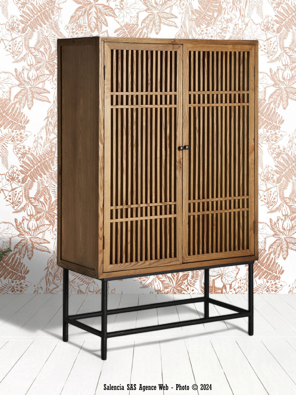 Armoire Stripped Wood Vical | Retrodeco.fr
