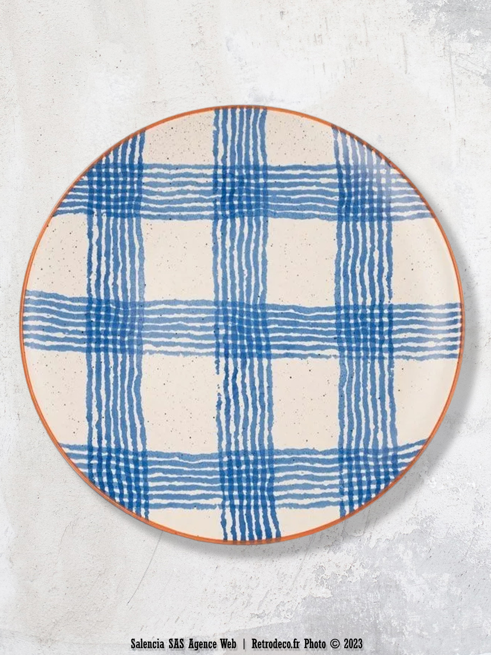 Set de 6 assiettes à dessert Positano Déco bord de mer Athezza | Retrodeco