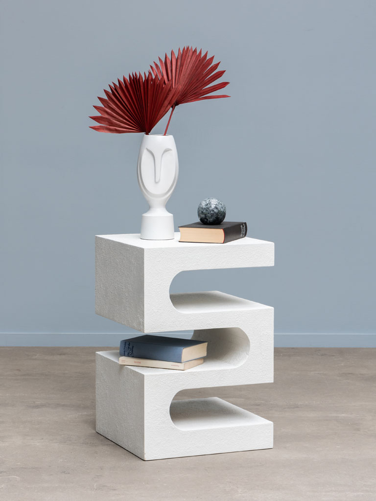 Table d'appoint blanche Salvador | Retrodeco