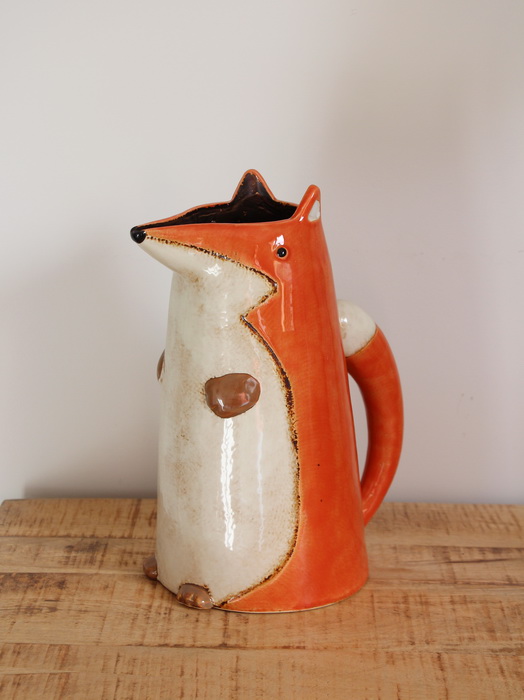 Vase pichet Renard en céramique déco campagne Athezza | Retrodeco.fr