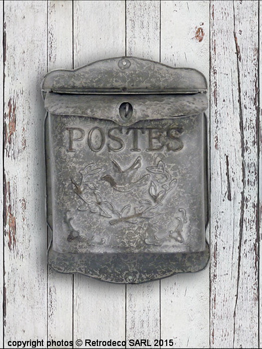 Boîte aux lettres zinc Postes | Retrodeco.fr