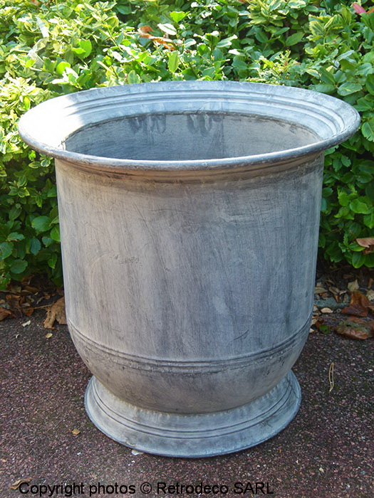 Cache-pot Urn zinc GM déco campagne Tobs | Retrodeco