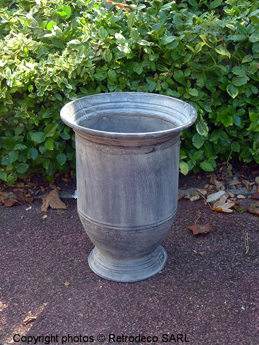 Cache-pot Urn zinc PM déco campagne Tobs | Retrodeco.fr