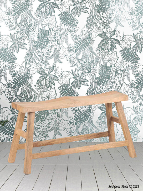 Banc bois naturel 2 personnes déco naturelle Chehoma | Retrodeco.fr