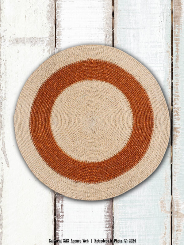 Set de table ethnique Cercle terracotta | Retrodeco.fr