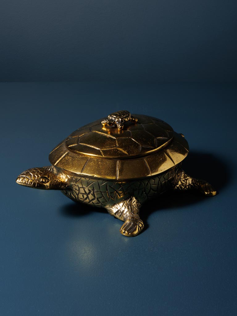 Boîte Tortue laiton | Retrodeco.fr