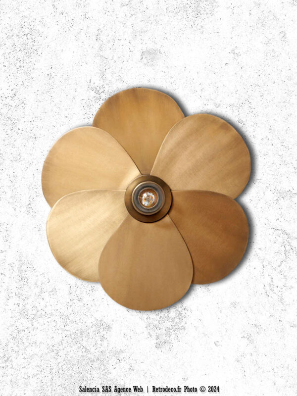 Applique métal fleur Si Jolie | Retrodeco.fr
