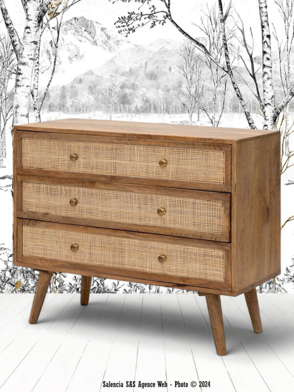 Commode 3 tiroirs Alta Chehoma | Retrodeco.fr