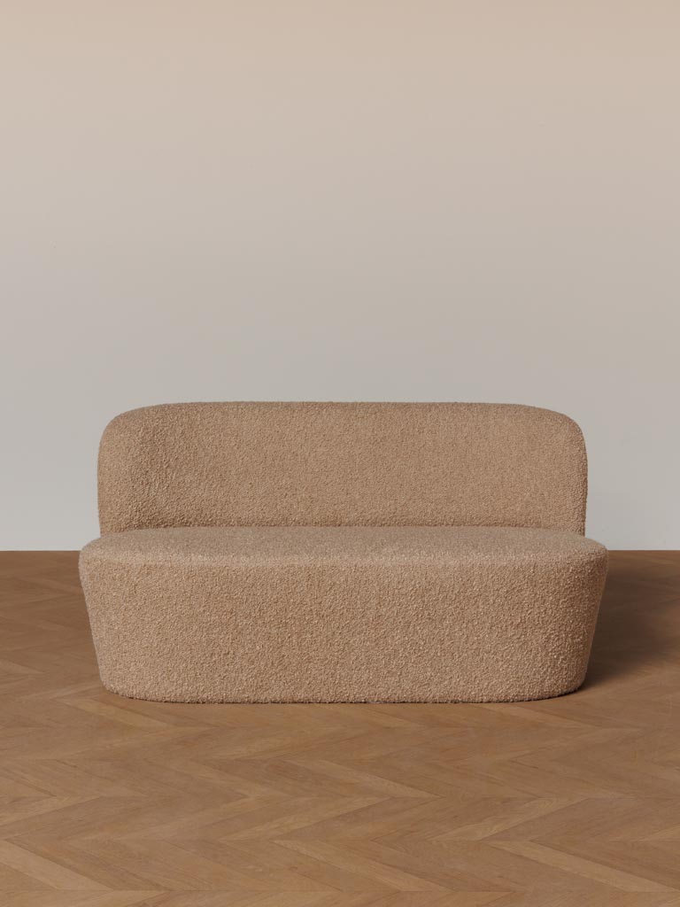 Canapé beige 2 places Birman Chehoma | Retrodeco.fr