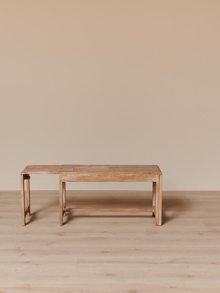 Banc extensible clair acacia Acacia Chehoma | Retrodeco.fr