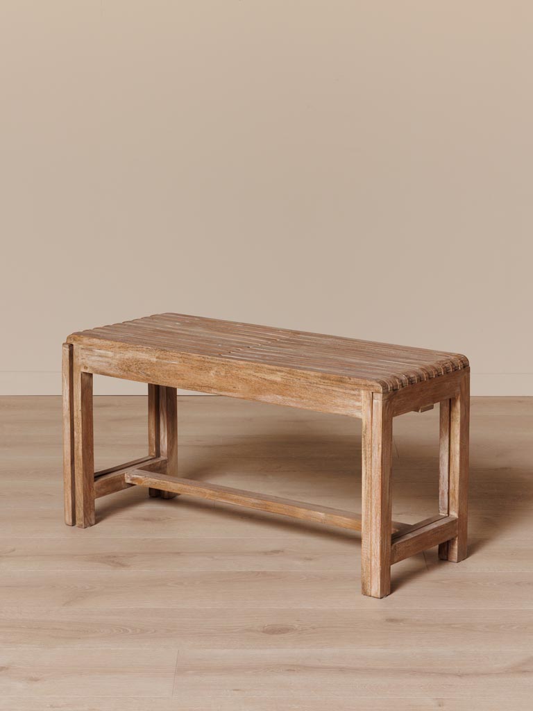 Banc extensible clair acacia Acacia Chehoma | Retrodeco.fr